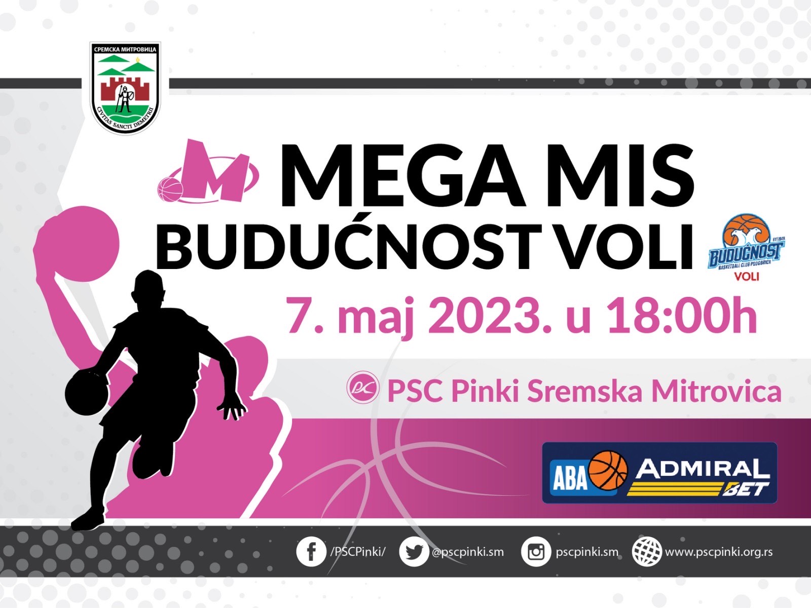 KK MEGA MIS – KK BUDUĆNOST VOLI - PLEJ OF ABA LIGE - PINKI